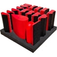16-Piece Contoured Profile Hand Sanding Block Set with Hook and Loop ...