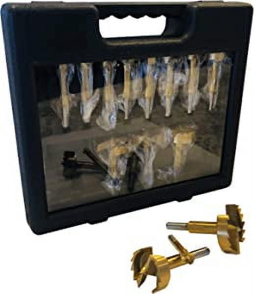 16 Piece Forstner Drill Bit Set with Case SAE (3/8" Shank) - Walmart.com