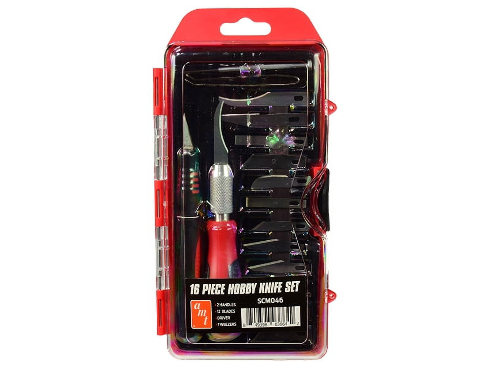 16 Piece Hobby Knife Set (Skill 3) for Model Kits by AMT - Walmart.com