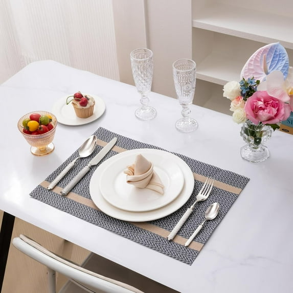 16-Piece Premium Silverware Set, Roman Rope-Pattern Flatware Crafted in ...