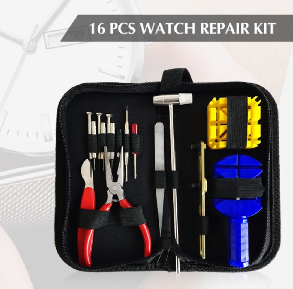 TIKA 16-Piece Watch Repair Tool Kit, Back Case Opener, Link Remover ...