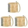 16 Pieces 8 Inch Wooden Round Embroidery Hoops Adjustable Bamboo Circle ...