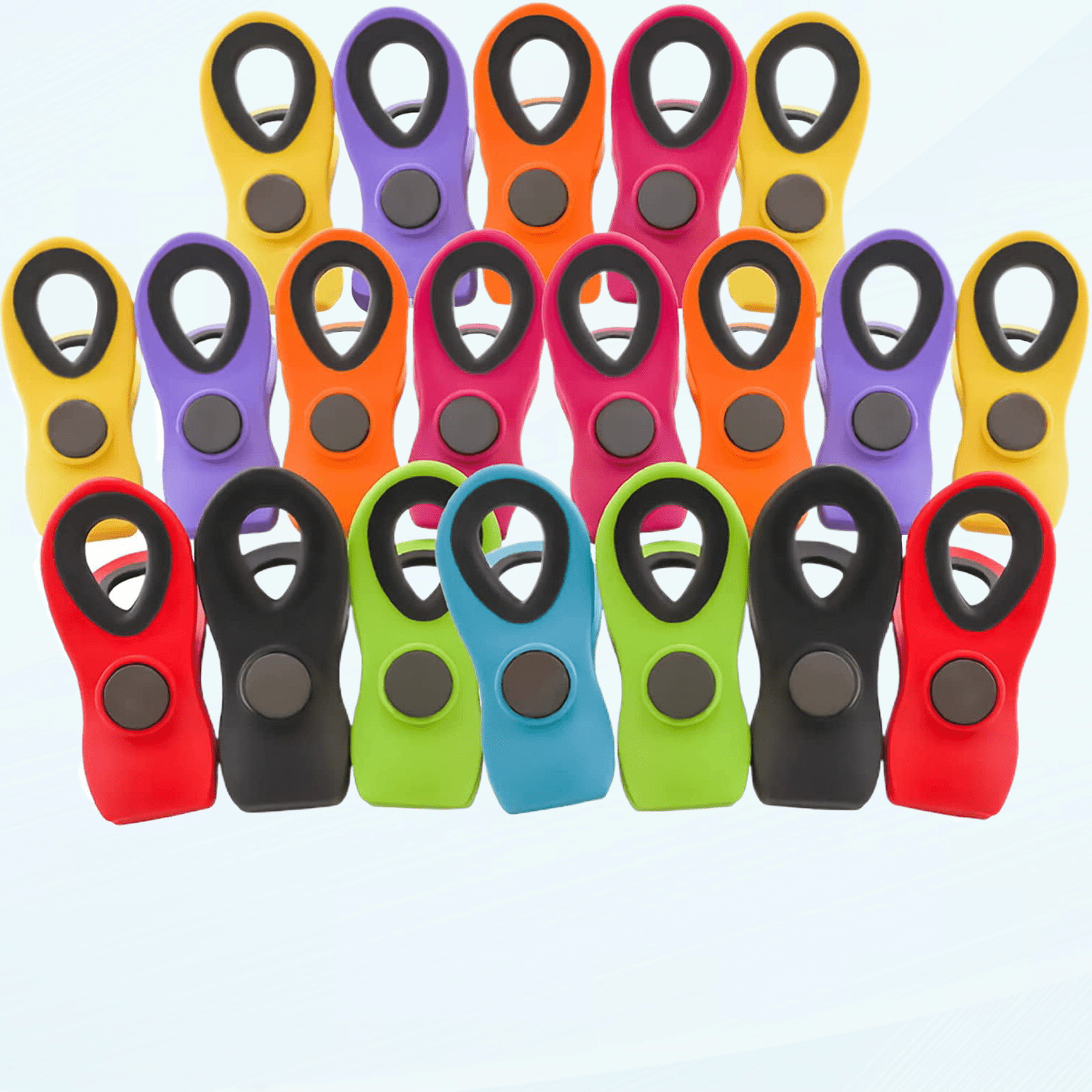 16 Pieces Chip Clips, Multi-Color Food Bag Clips, Magnetic Clips, Chip ...