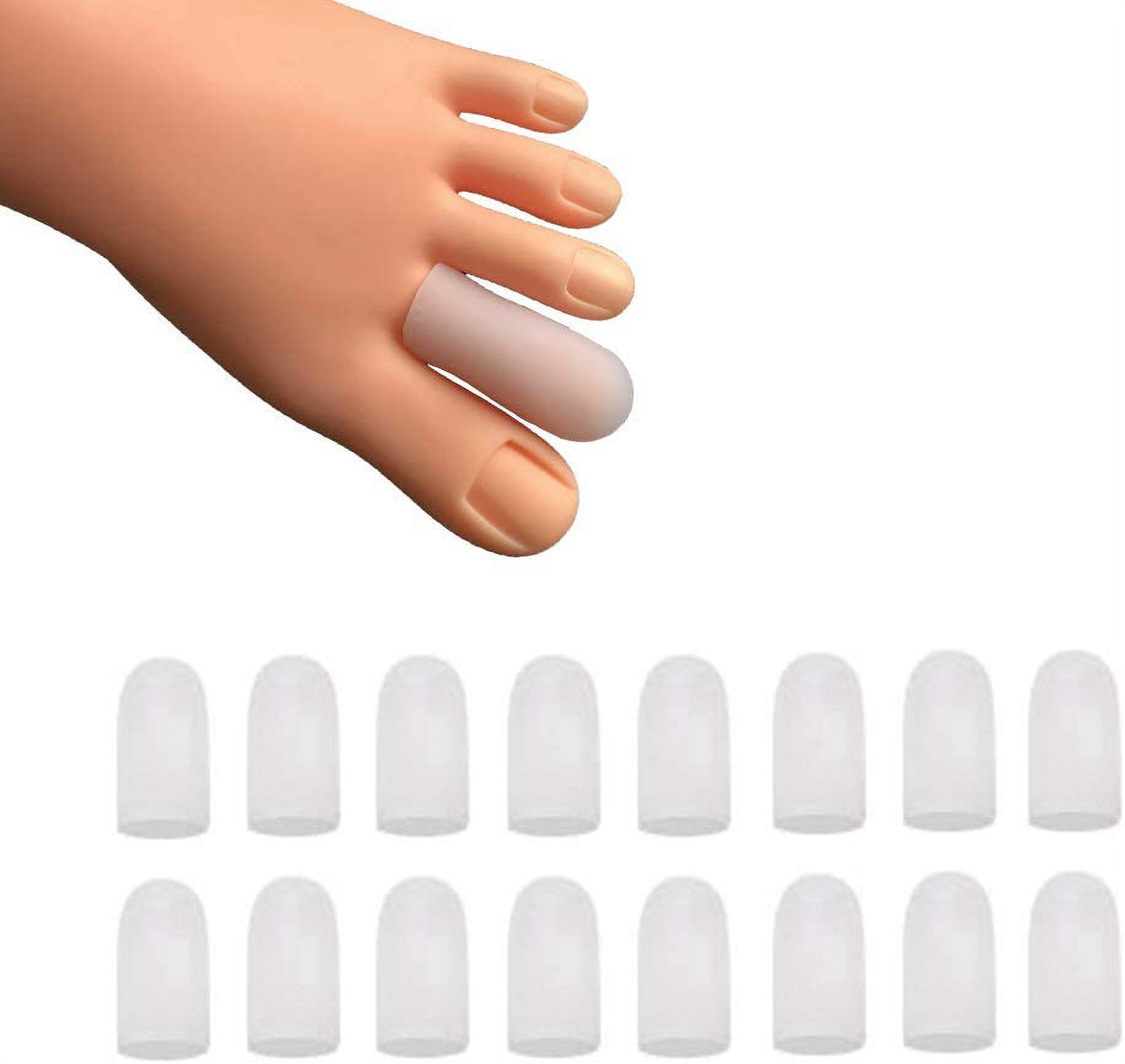16 Pieces Gel Toe Caps, Silicone Toe Protector Toe Covers, Gel Toe ...