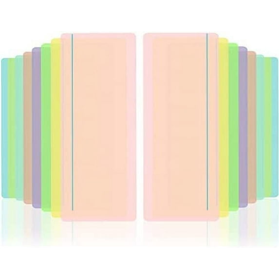 16 Pieces Guided Reading Highlight Strips Colored Overlays Bookmark ...