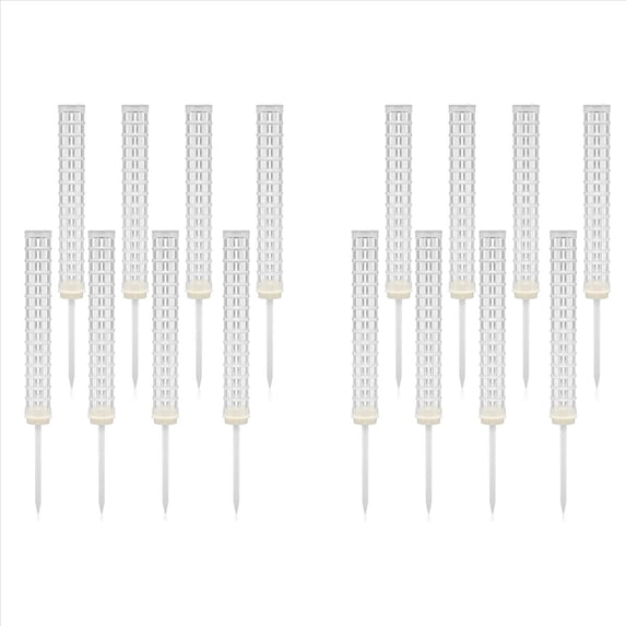 16 Pieces Moss Pole Coir Moss Pole Stick Stackable Plant Stakes ...