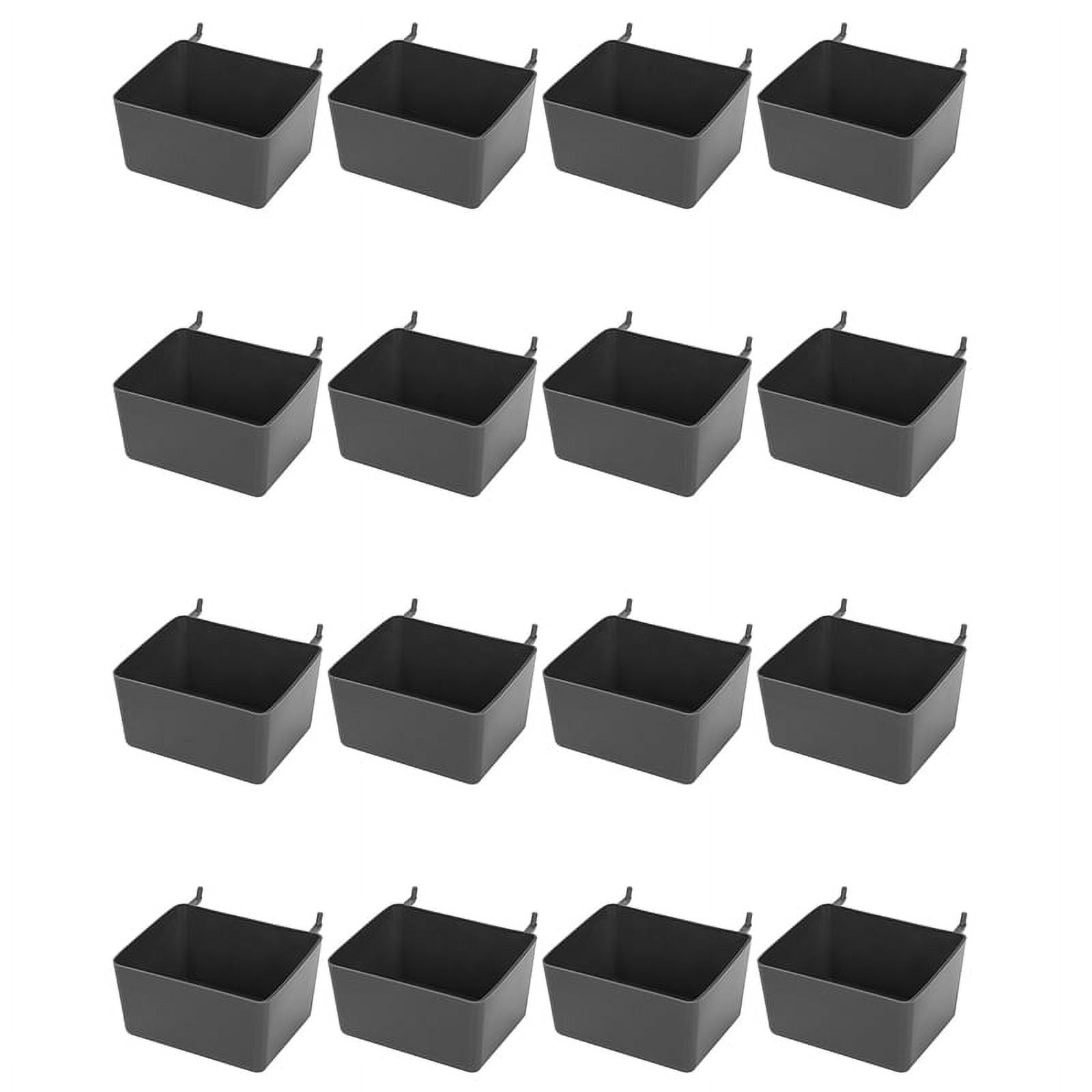 16 Pieces Pegboard Bins Kit Pegboard Parts Storage Pegboard Accessories ...