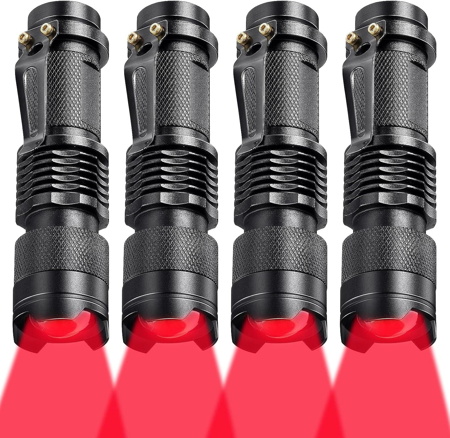 16 Pieces Red Light Flashlight LED Single Mode Torch with 1 Mode ...
