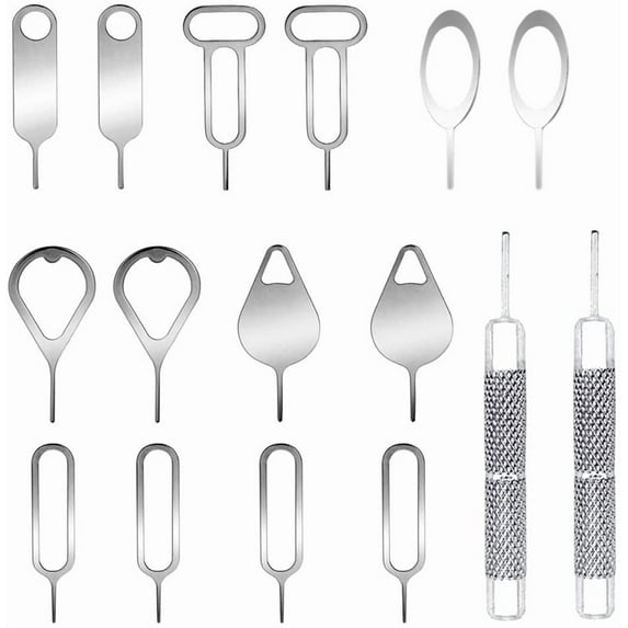 16 Pieces SIM Card Removal Openning Tool Tray Eject Pins Needle Opener ...