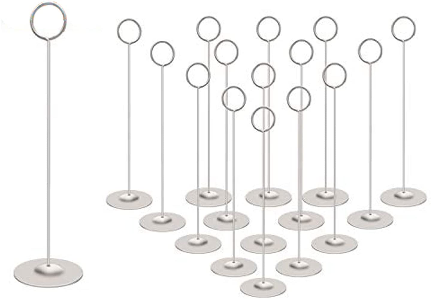 16 Pieces Table Card Holder 8 inches Table Number Holders Place Steel ...