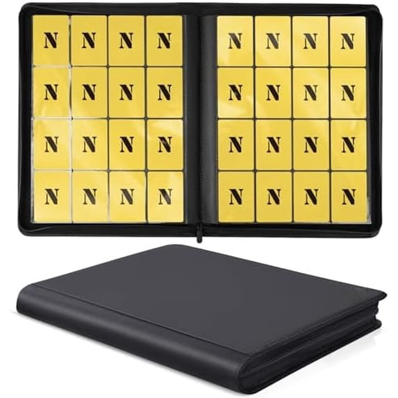 16 Pocket Card Binder,1280 Pockets Ringless Trading Card Binder,Premium ...