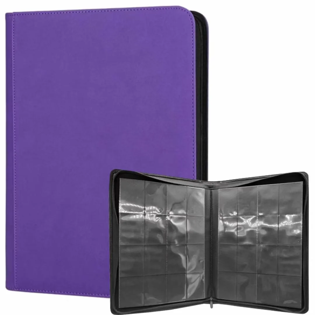 16-Pocket Card Binder, Ringless Side Loading Card Holder Album, Holds ...