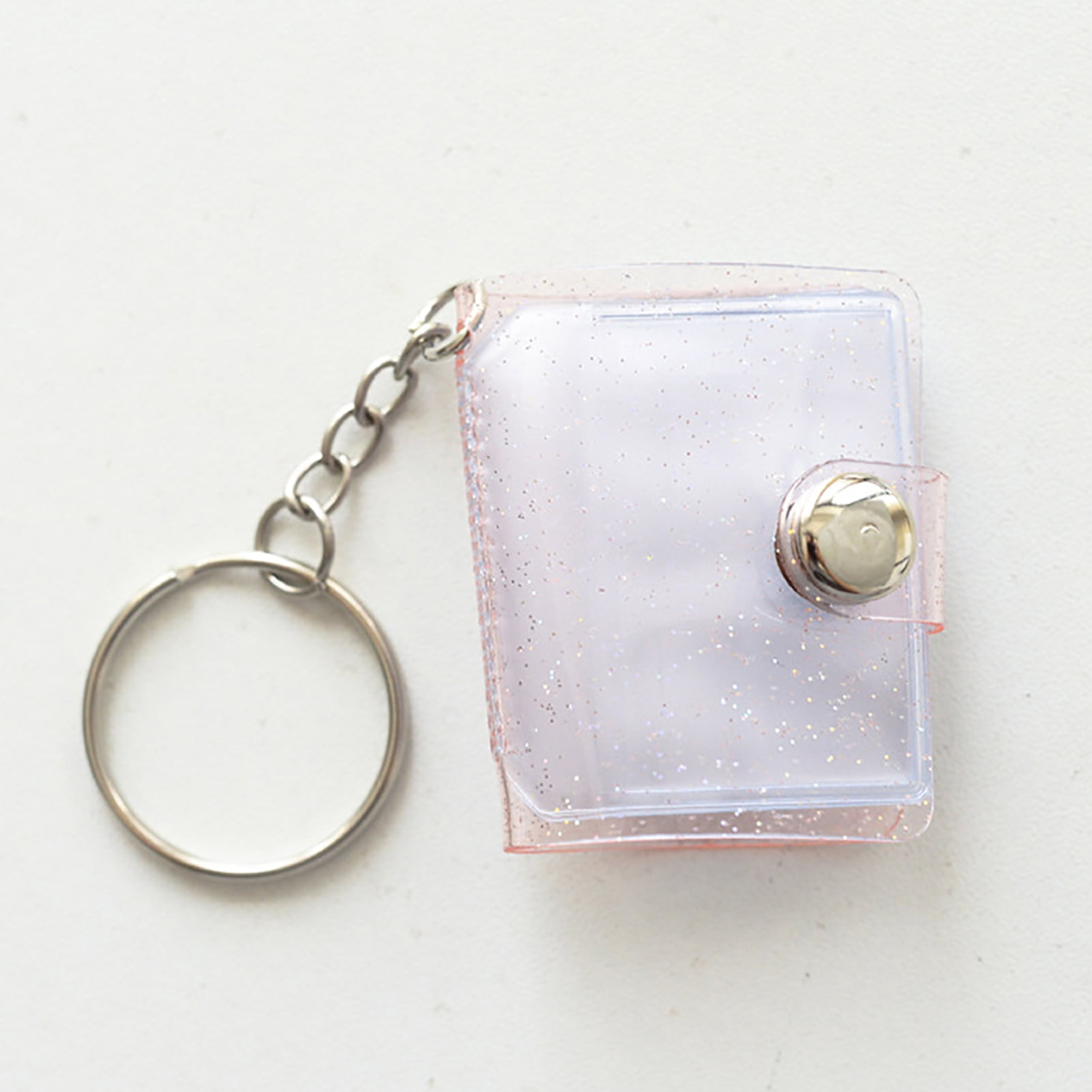 16 Pockets Mini Photo Album,Sequins Card Photo Holder with Snap Hanging ...