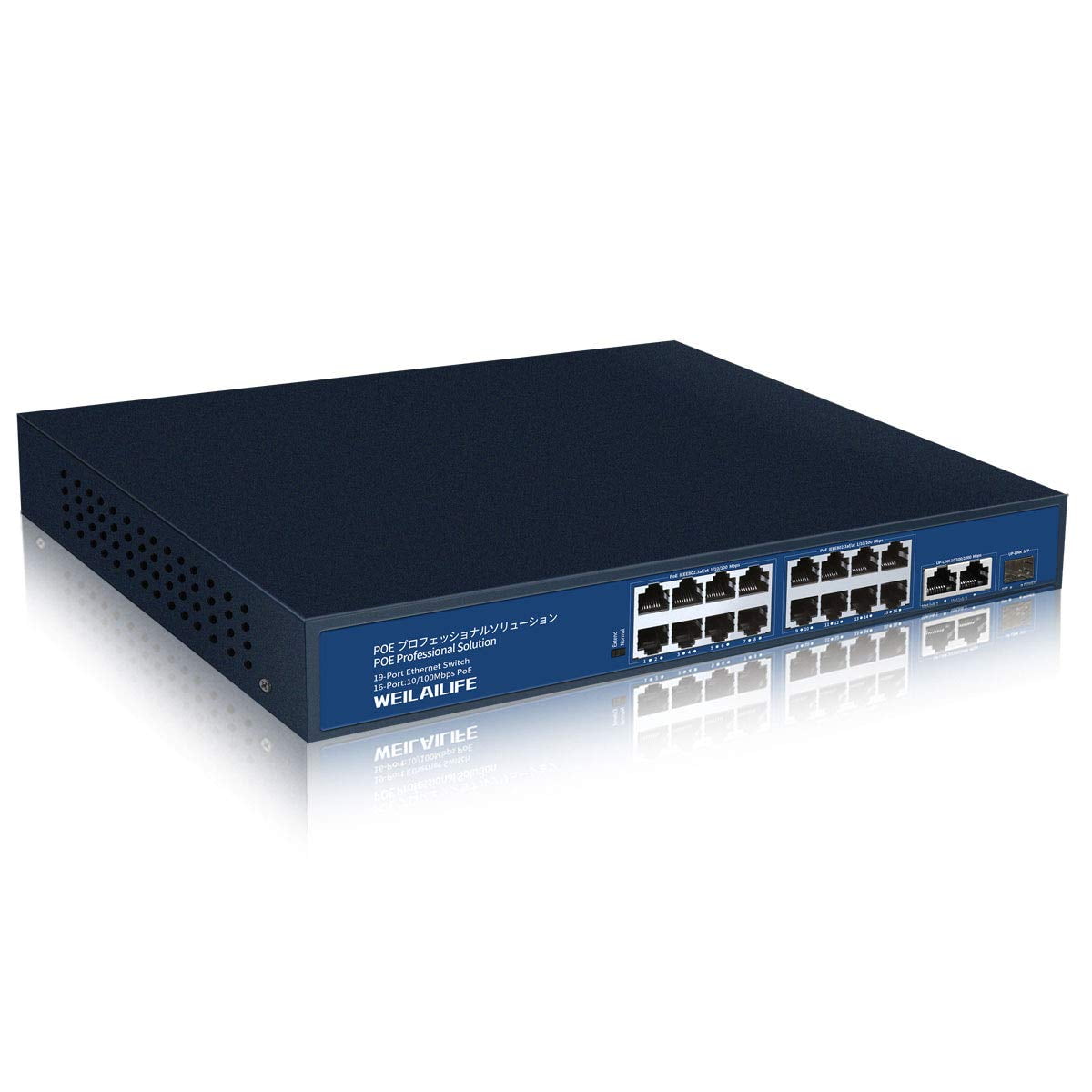 Walmart 16-Port Poe Switch, Unmanaged Ethernet Hub, Network Splitter ...