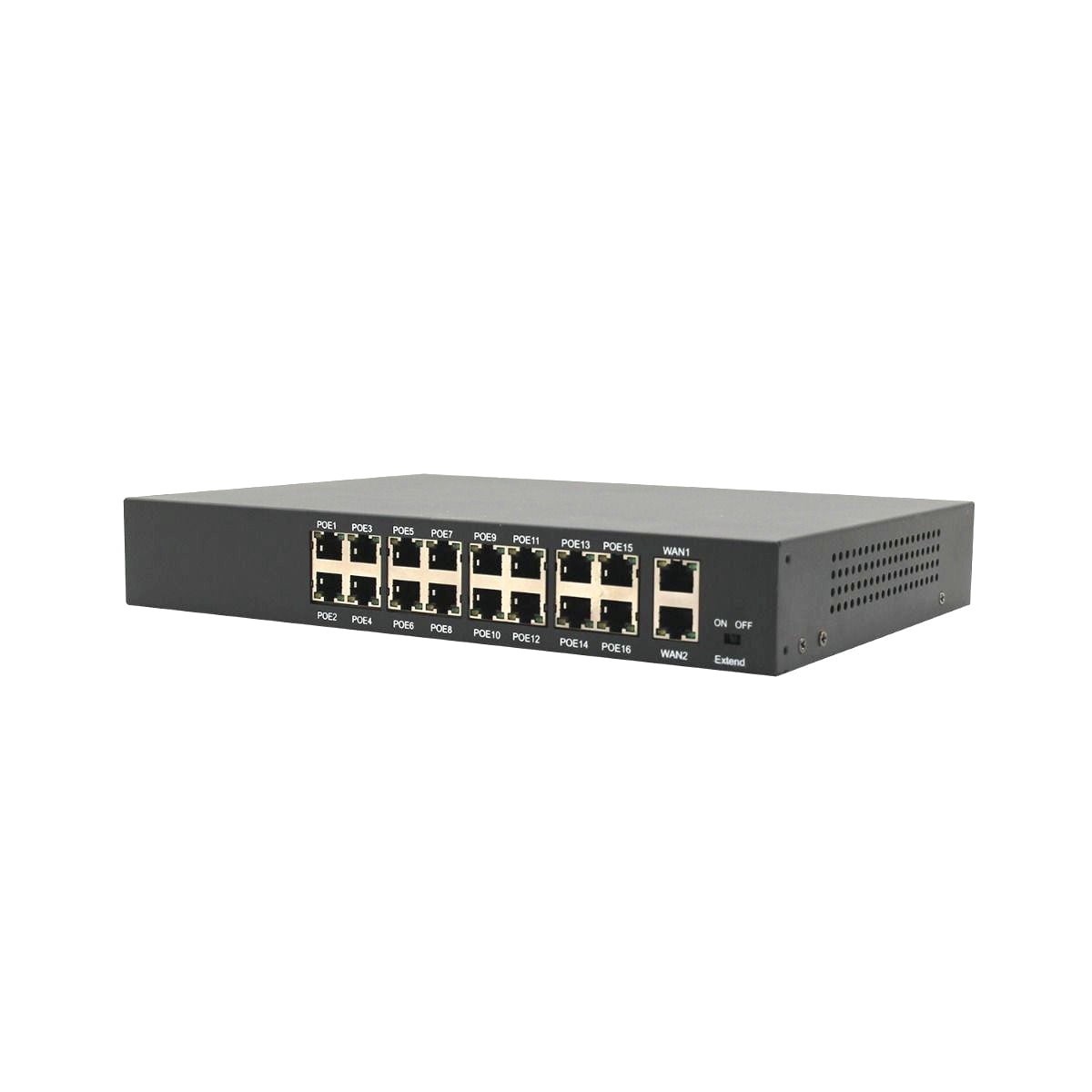 16-Port Unmanaged Gigabit PoE Network Ethernet Switch 240W 16 PoE Ports ...