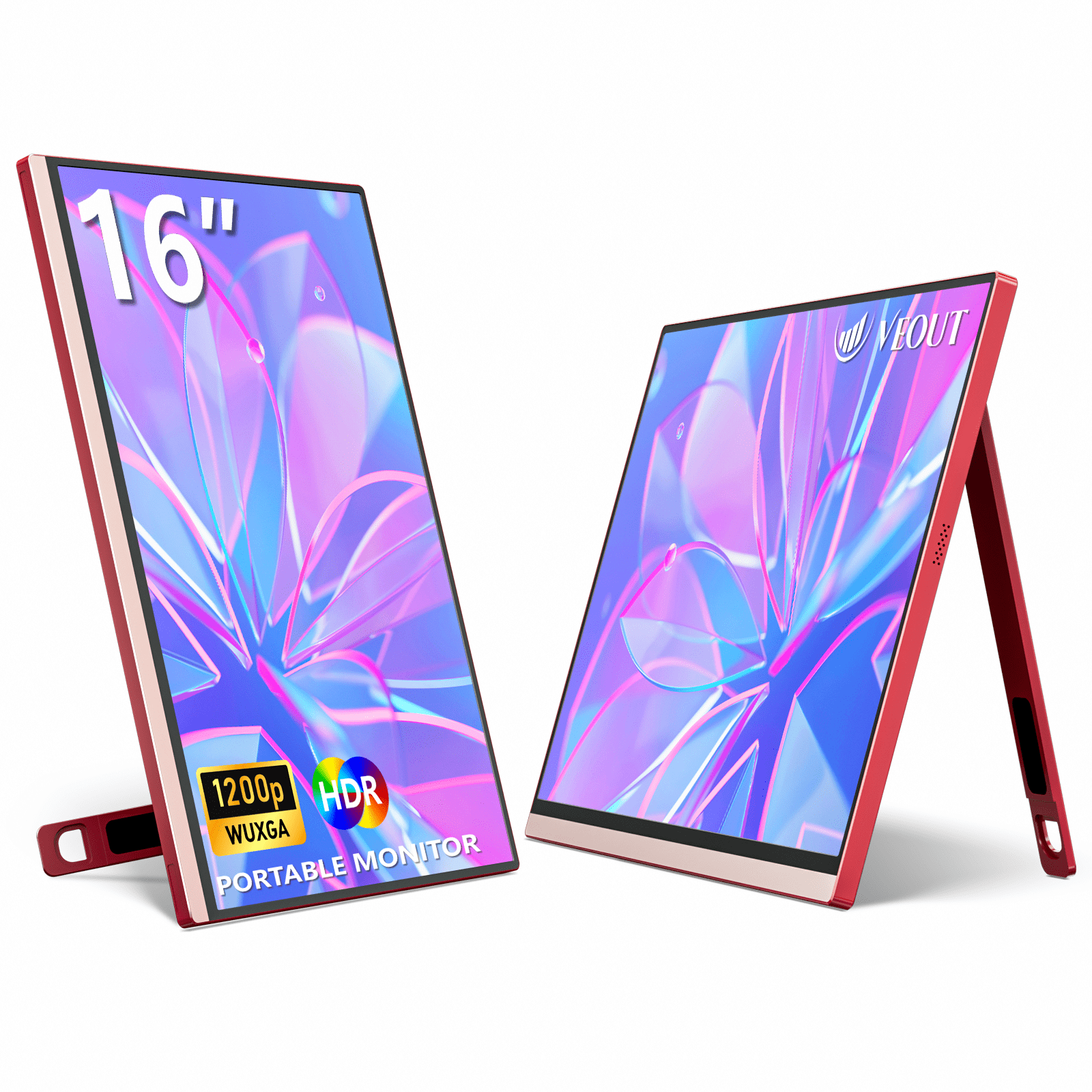 16" Portable Monitor, 1920 * 1200P IPS Laptop Screen with USB-C, HDMI ...
