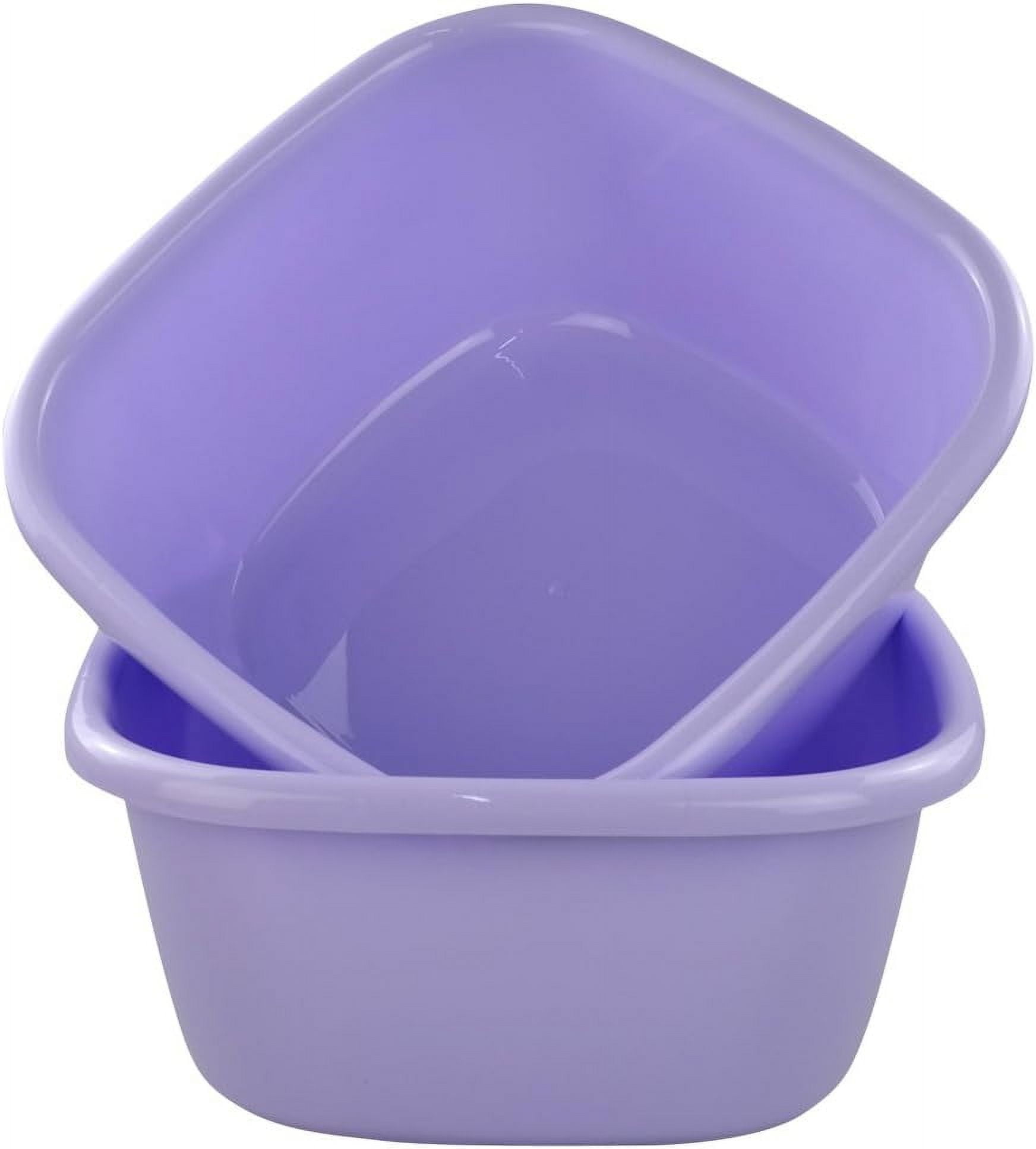 16 Qt Purple Wash Basin, Large Plastic Tubs, 2-Pack - Walmart.com