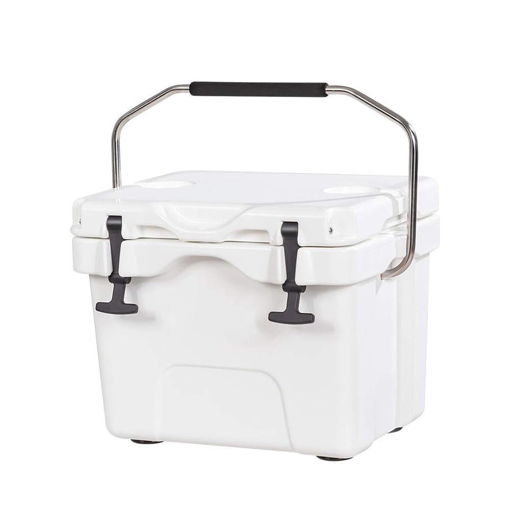 16 Quart Cooler, 24-Can Capacity Ice Chest with Securing latches ...
