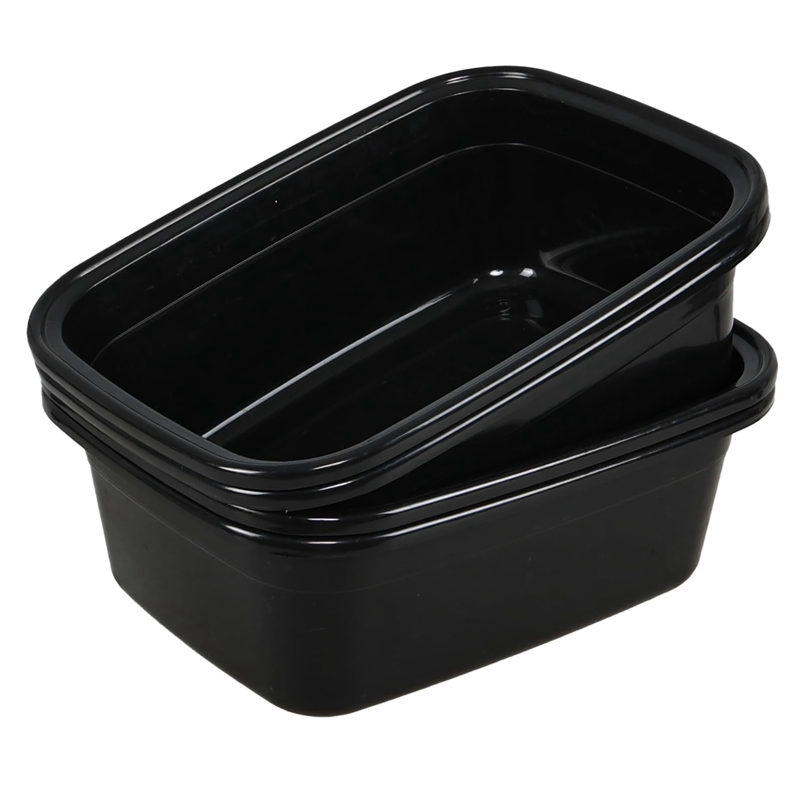 16 Quart Plastic Rectangular Wash Tub 4-Pack Black - Walmart.com