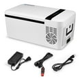 Portable Vehicle Fridge Cooler, 16 Quart Mini Electric AC/DC Travel ...