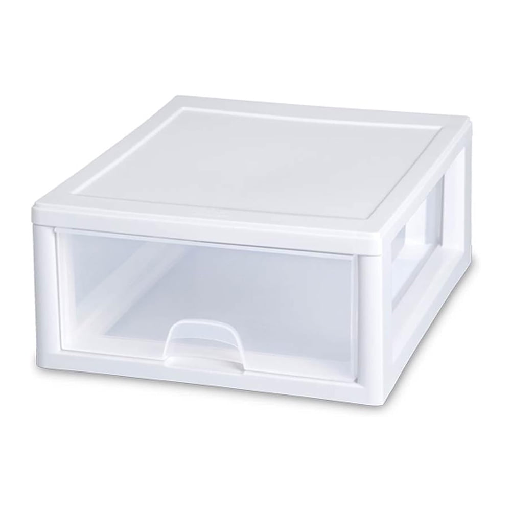 16 Quart Stacking Storage Drawer, Stackable Plastic Bin Drawer to ...