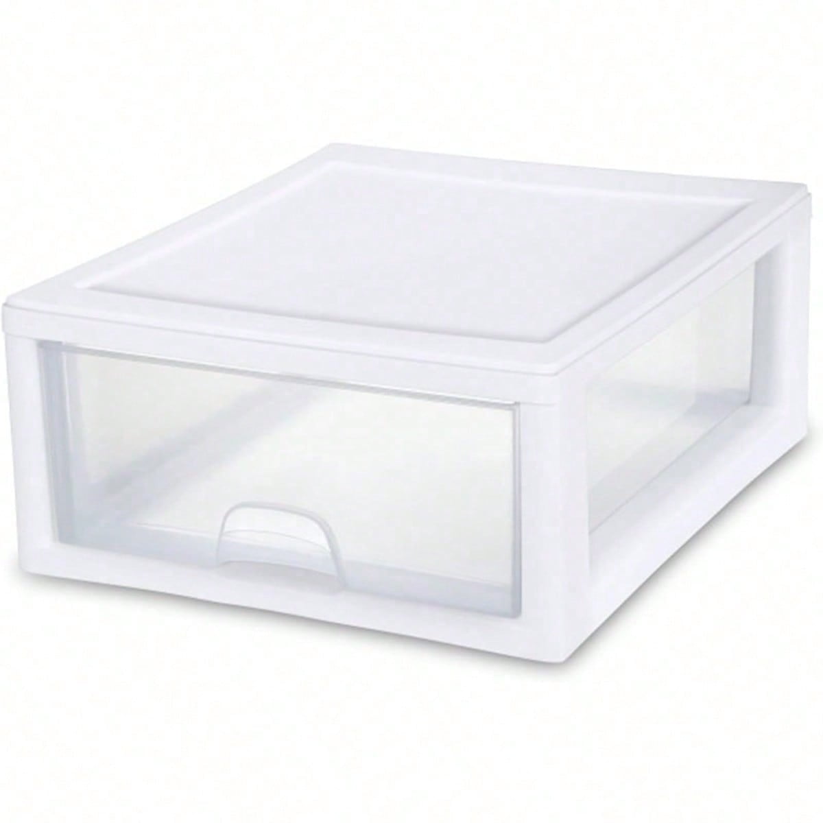 16 Quart Stacking Storage Drawer, Stackable Plastic Bin Drawer to ...