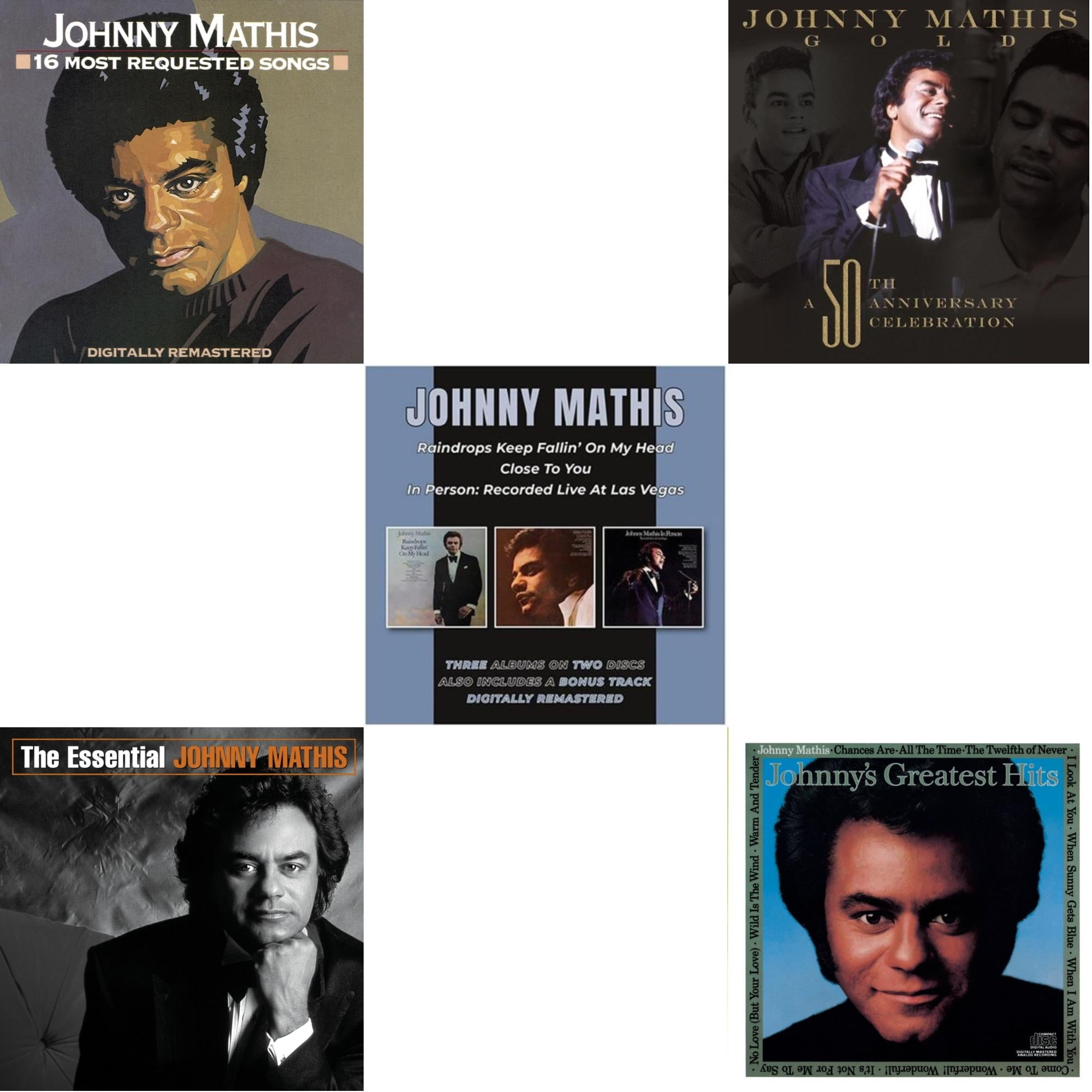 16 Most Requested Songs & Essential Johnny Mathis & Raindrops Keep Fallin' On My Head / Close To ...