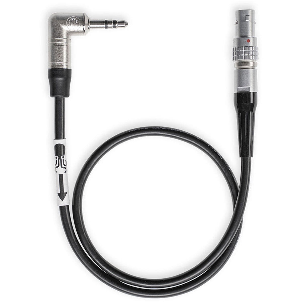 Tentacle Sync 16" Right-Angle Neutrik 3.5mm Mini-TRS Jack to Straight 9 ...