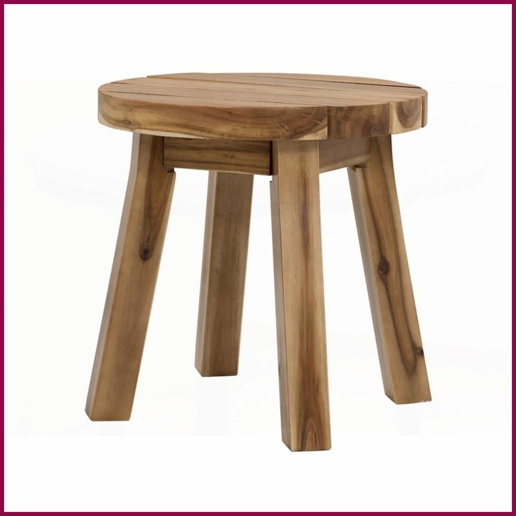 16” Round Solid Acacia Coffee Table - Sturdy & Style-Adaptable for ...