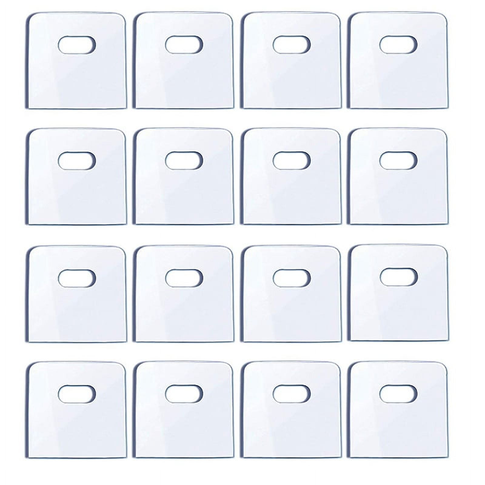 16 Set/ 32 Pieces Clear Vertical Blind Repair Tabs, Vane Savers, Blinds Replacement Slats ...