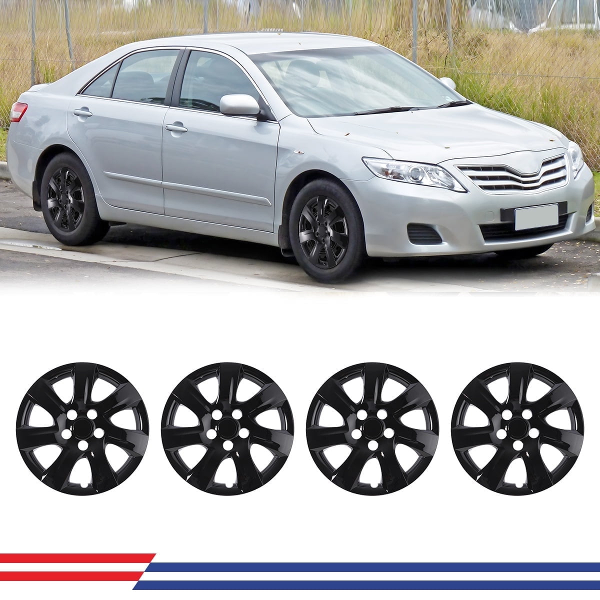16" Set of 4 Hubcaps Wheel Rims Cover for 2007-2011 Toyota Camry /2007 ...