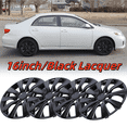 16" Set Of 4 Hubcaps Wheel Rims Cover for 2009-2025 Toyota Corolla and ...