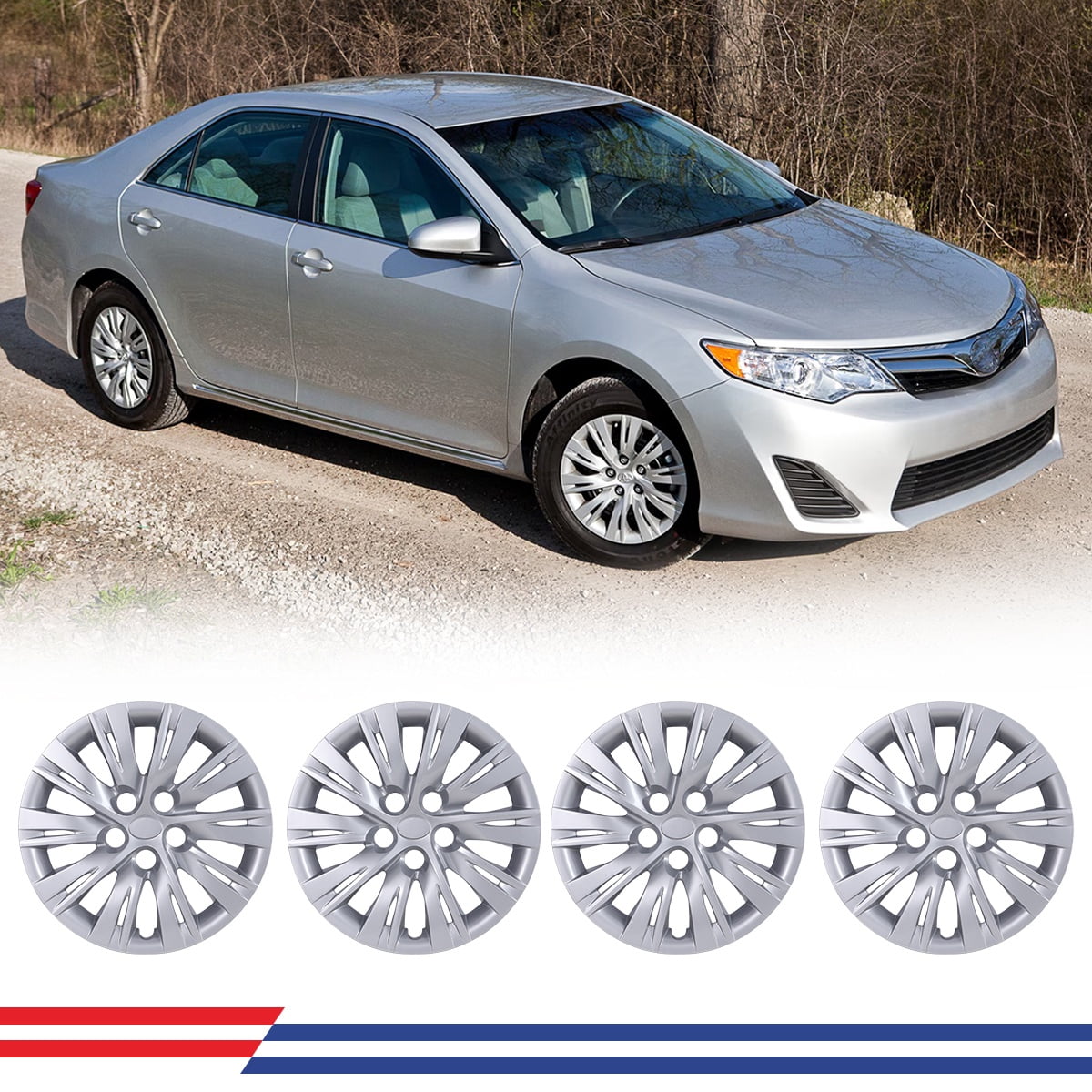 16" Set Of 4 Hubcaps Wheel Rims Cover Fit 2012-2014 TOYOTA CAMRY /2012 ...