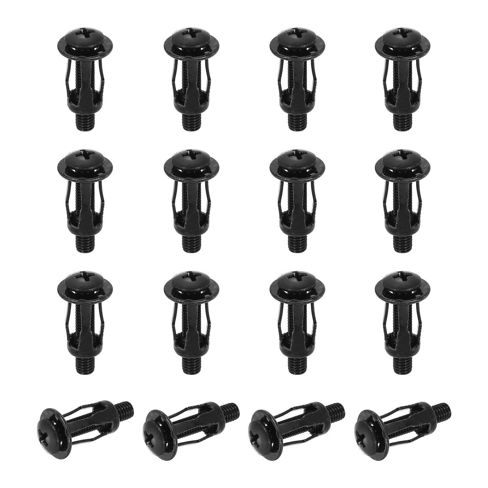 16 Set M5x28mm Jack Nuts, Carbon Steel Zinc Finish Expansion Screw ...