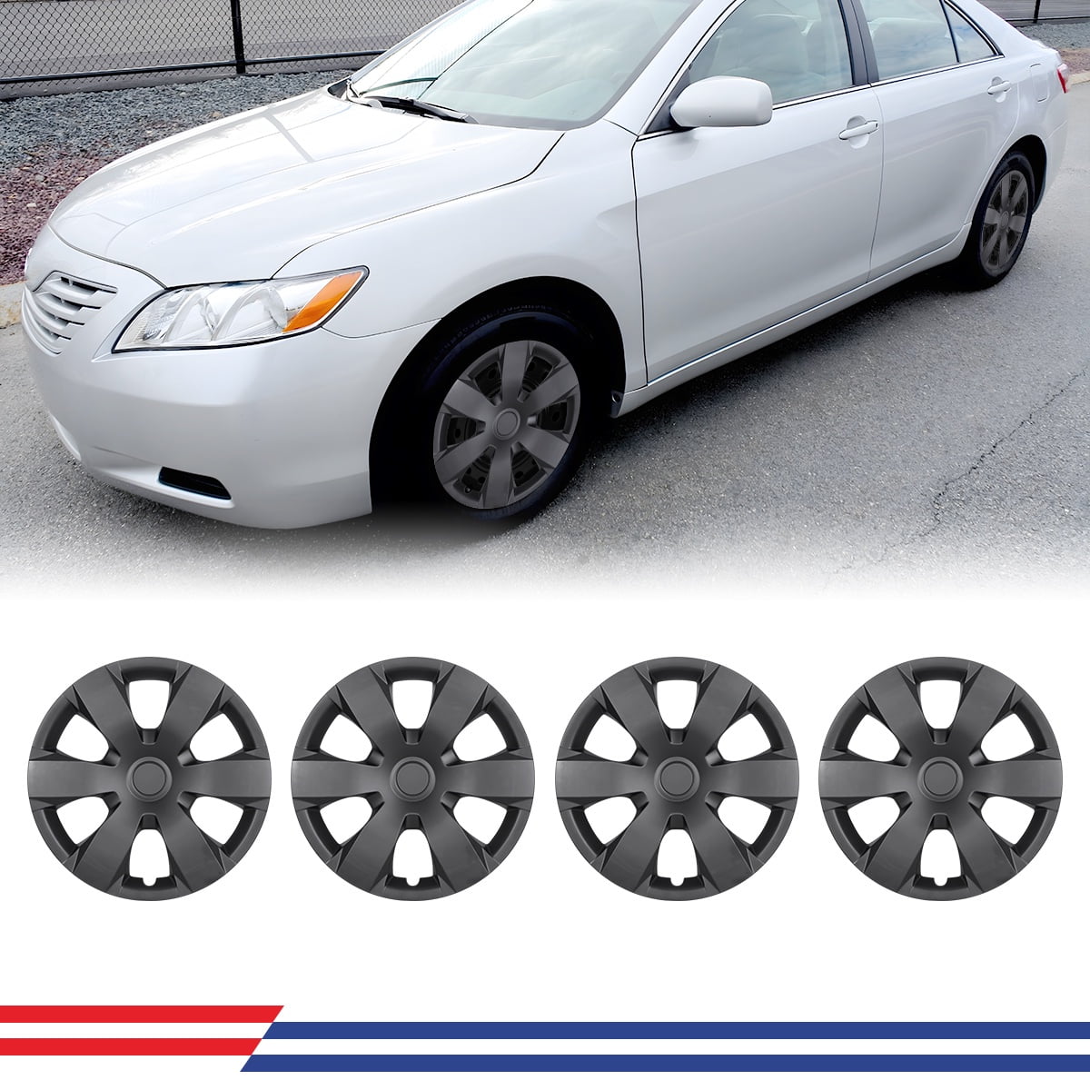 16" Set Of 4 Hubcaps Wheel Rims Cover for 2007-2011 TOYOTA CAMRY /2007 ...