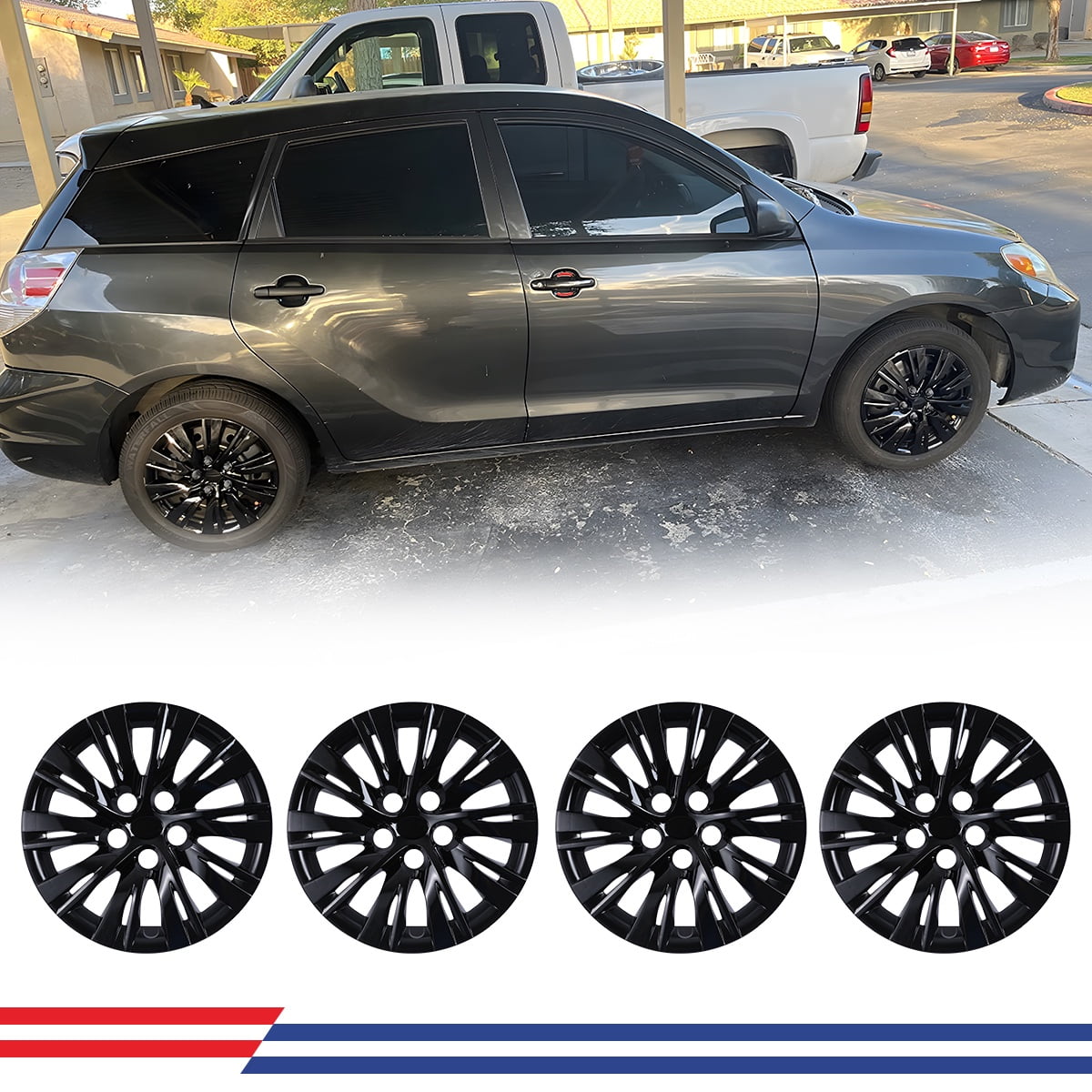 16" Set Of 4 Hubcaps Wheel Rims Cover Fit 2012-2014 TOYOTA CAMRY /2012 ...