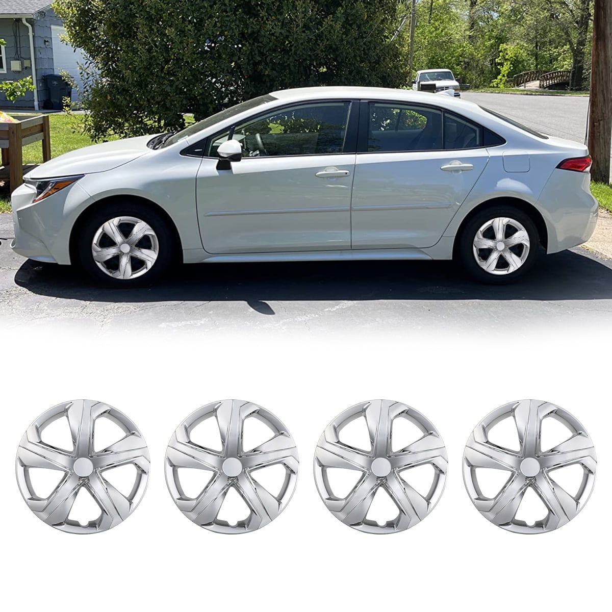 16" Set Of 4 Hubcaps Wheel Rims Cover for 2016-2025 Honda Civic SEDAN ...