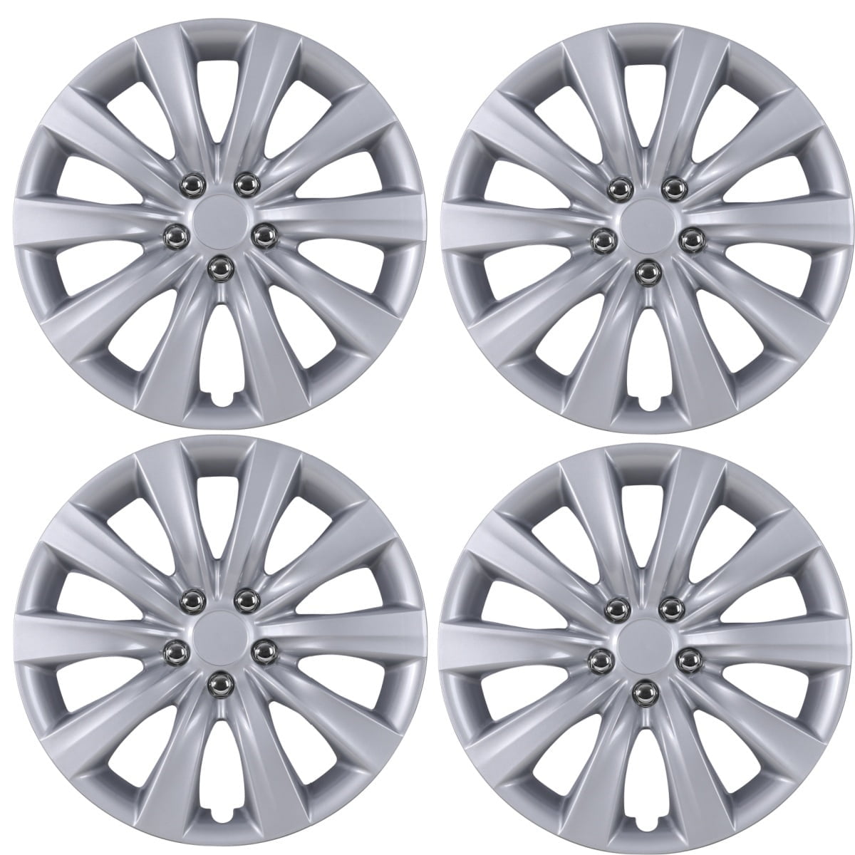 16" Set Of 4 Hubcaps Wheel Rims Cover w/Decoration nuts for 2009-2025 ...