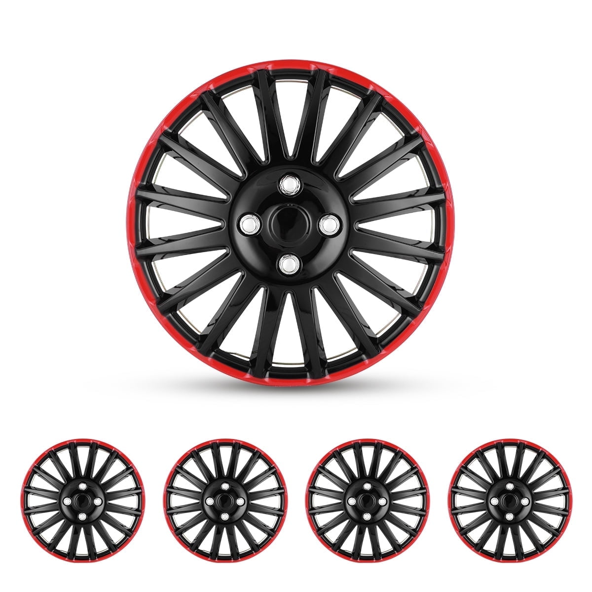 16" Set of 4 Wheel Covers Snap on Hubcaps Full Hub Caps Fit R16 Tire ...