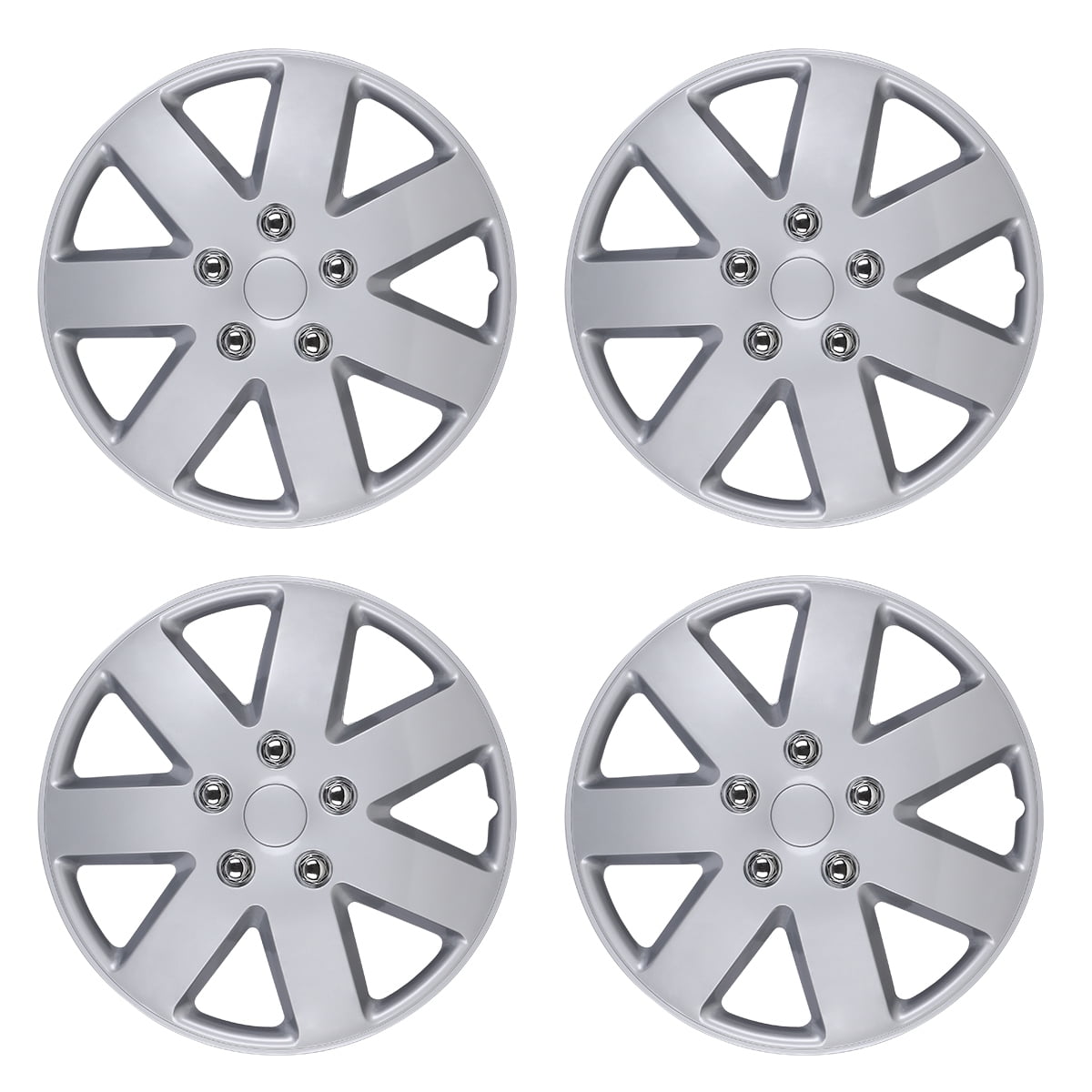 16" Set of 4 Wheel Covers Snap on Hubcaps Full Hub Caps Fit R16 Tire ...