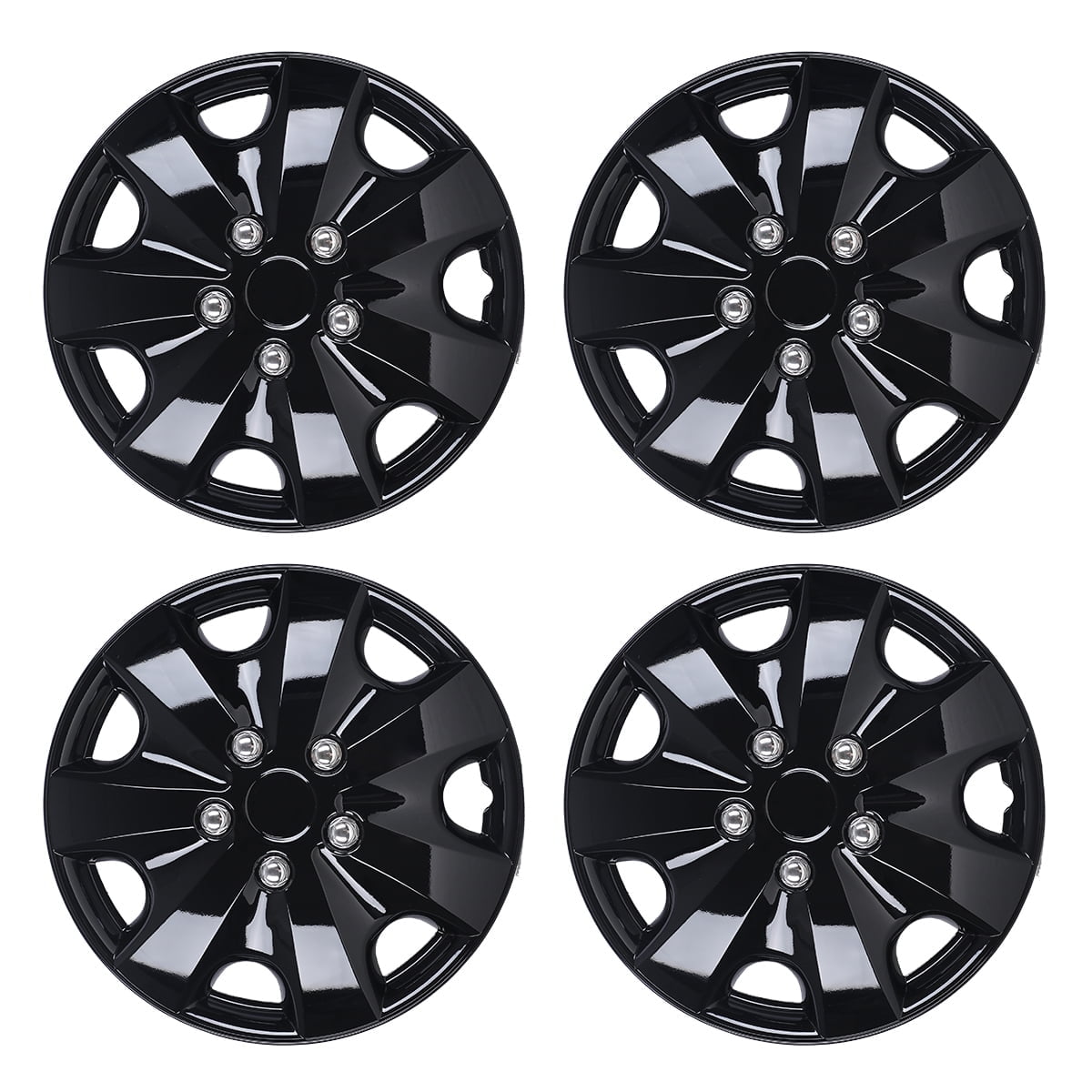 16" Set of 4 Wheel Covers Snap on Hubcaps Full Hub Caps Fit R16 Tire ...
