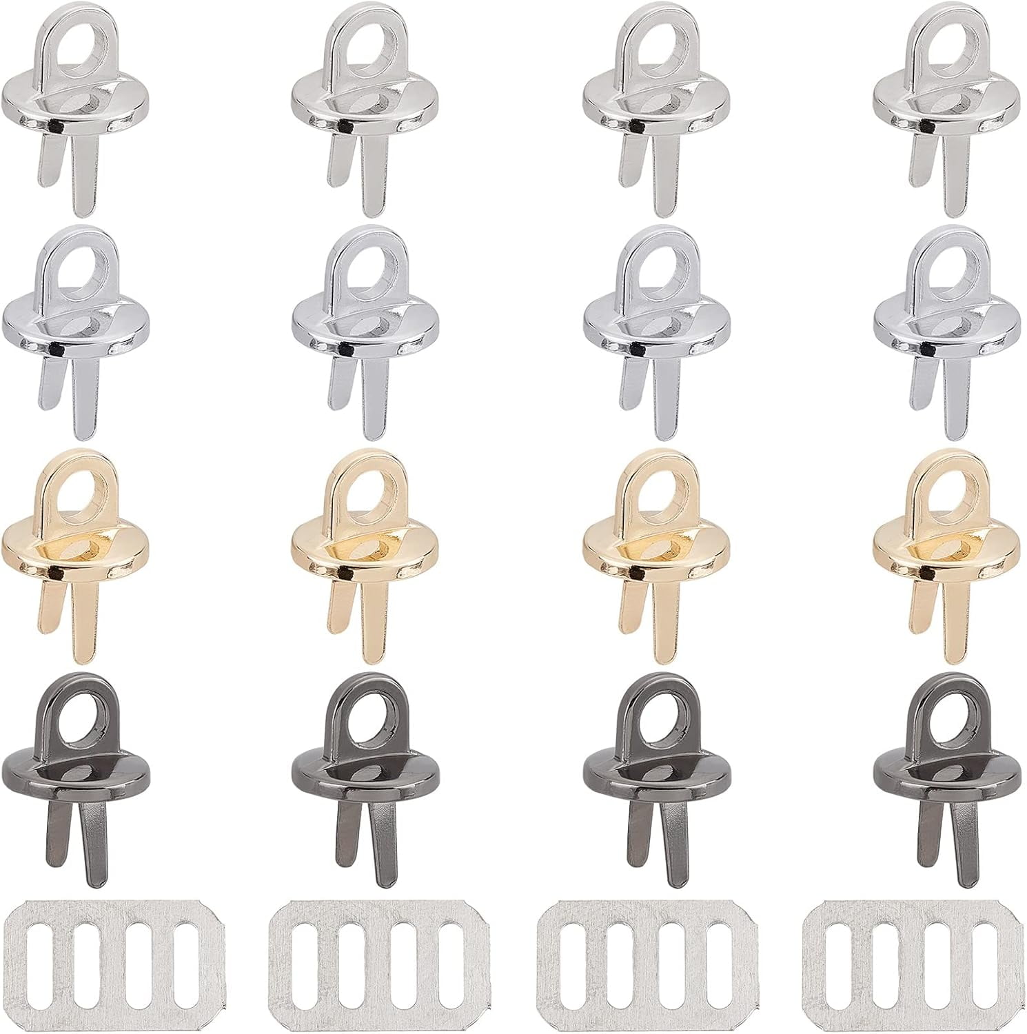 16 Sets Bag Strap Connector Buckles 4 Colors Purse Suspension Clasp ...