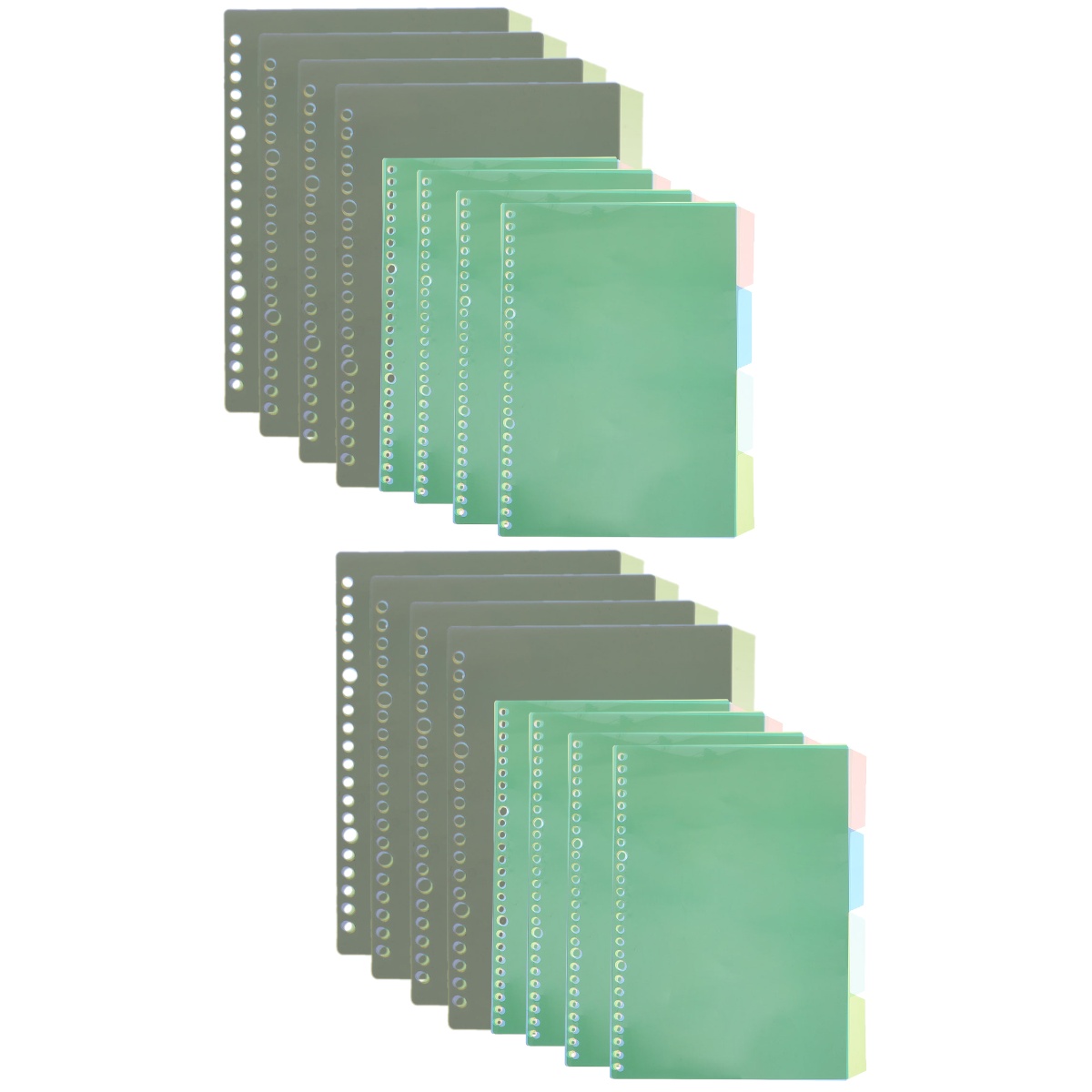 16 Sets Loose-leaf Divider Paper Binder Dividers Supplies Notebooks ...