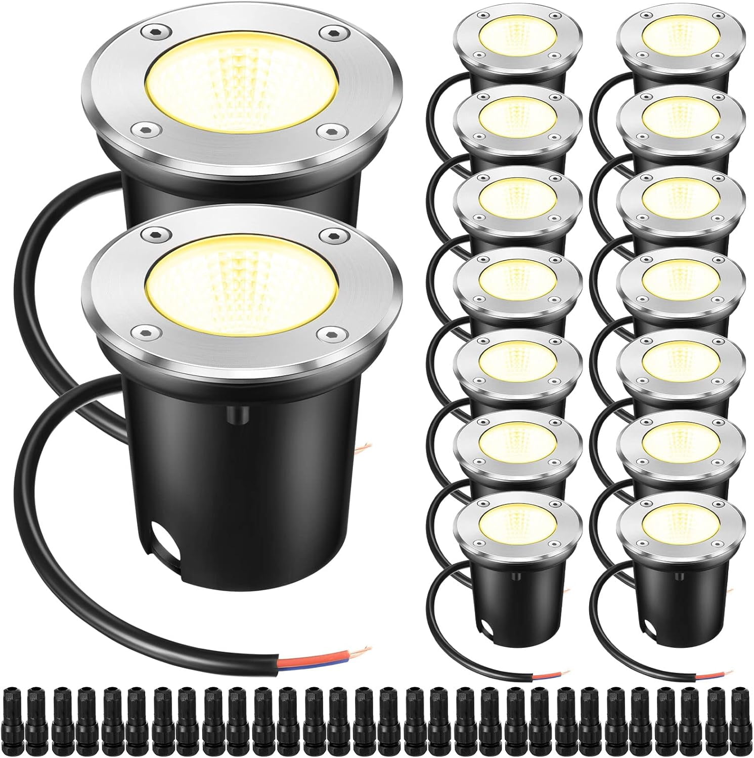 16 Sets Low Voltage Landscape Lights 5w Warm White Waterproof Outdoor ...