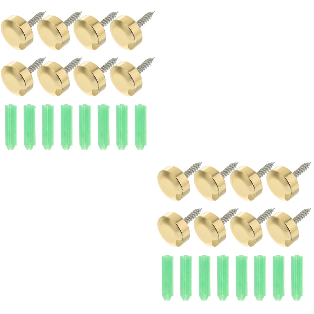 16 Sets Mirror Screw Caps Decorative Screws Cover Fasteners Advertising ...