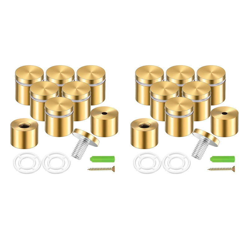 16 Sets Standoff Screws Advertising Nail Standoff Wall Mounting ...
