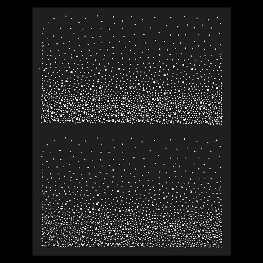 16 Sheet Gradient Polka Dot Iron on Rhinestone Heat Transfer 10.4x7Inch ...