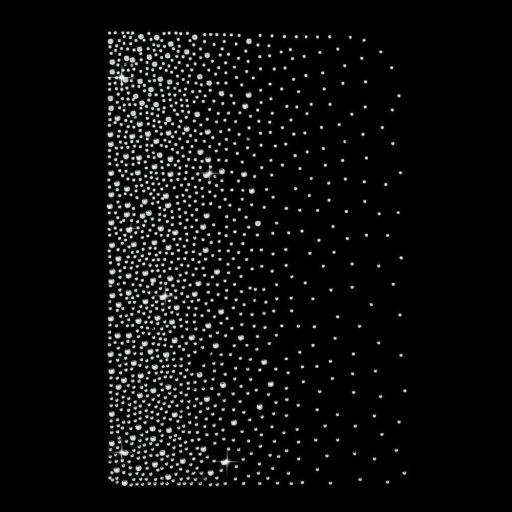 16 Sheet Gradient Polka Dot Iron on Rhinestone Heat Transfer 10.4x7Inch ...