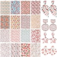 16 Sheets 16 Style Flower Pattern Ceramics Clay Water Transfer Paper ...