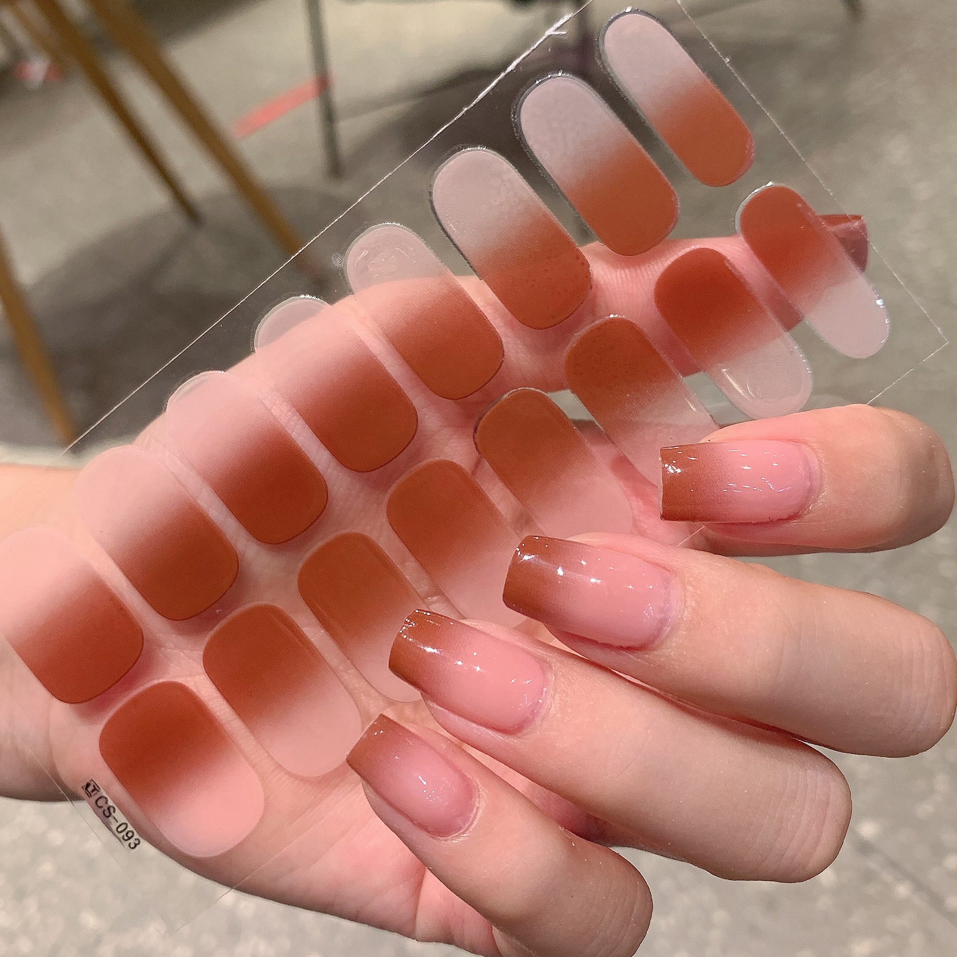 16 Sheets Nail Polish Stickers Full Nail Wraps Stick on Nail Polish ...